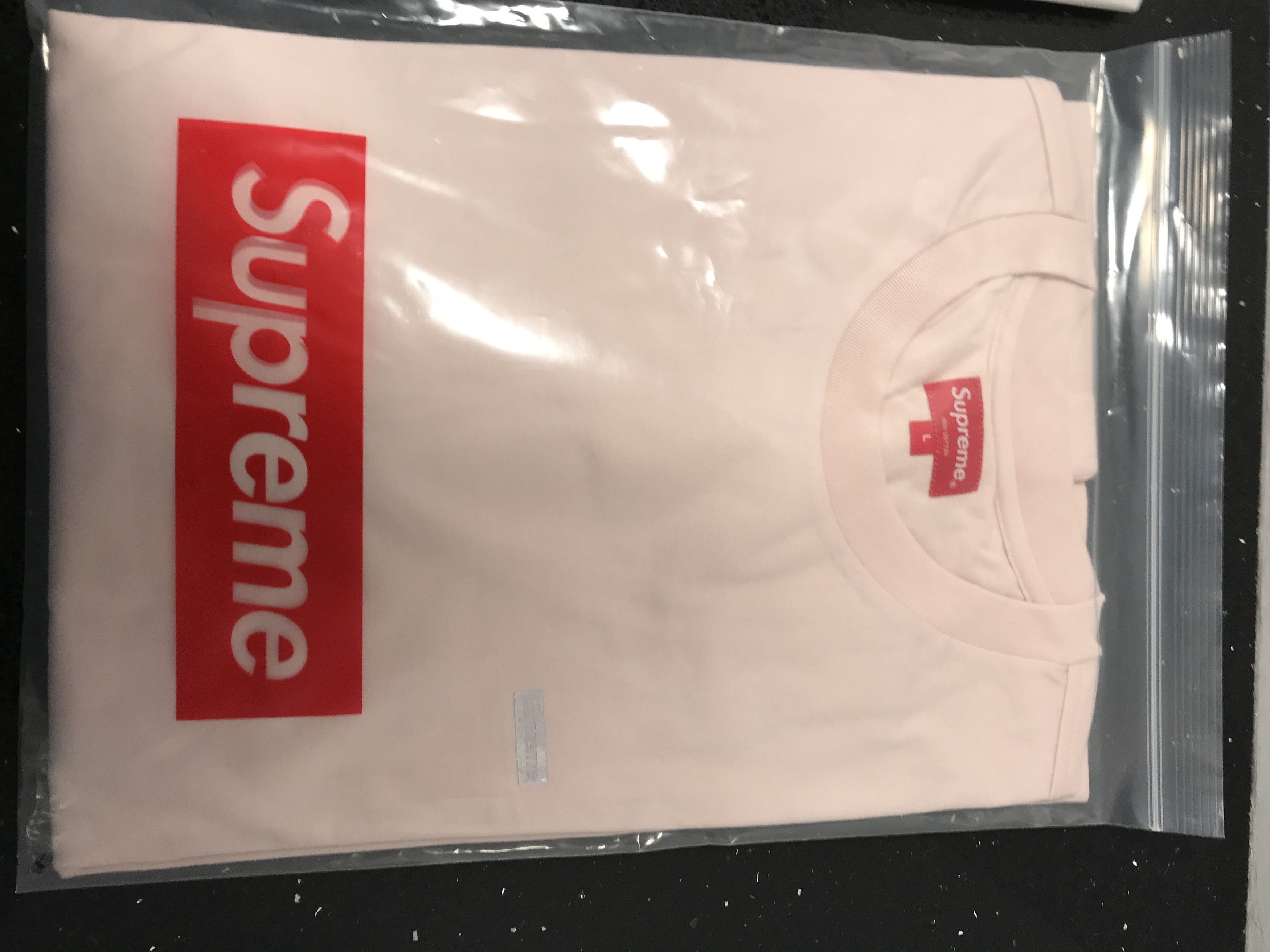 Supreme FW17 Metallic Box Logo Pale Peach | Grailed