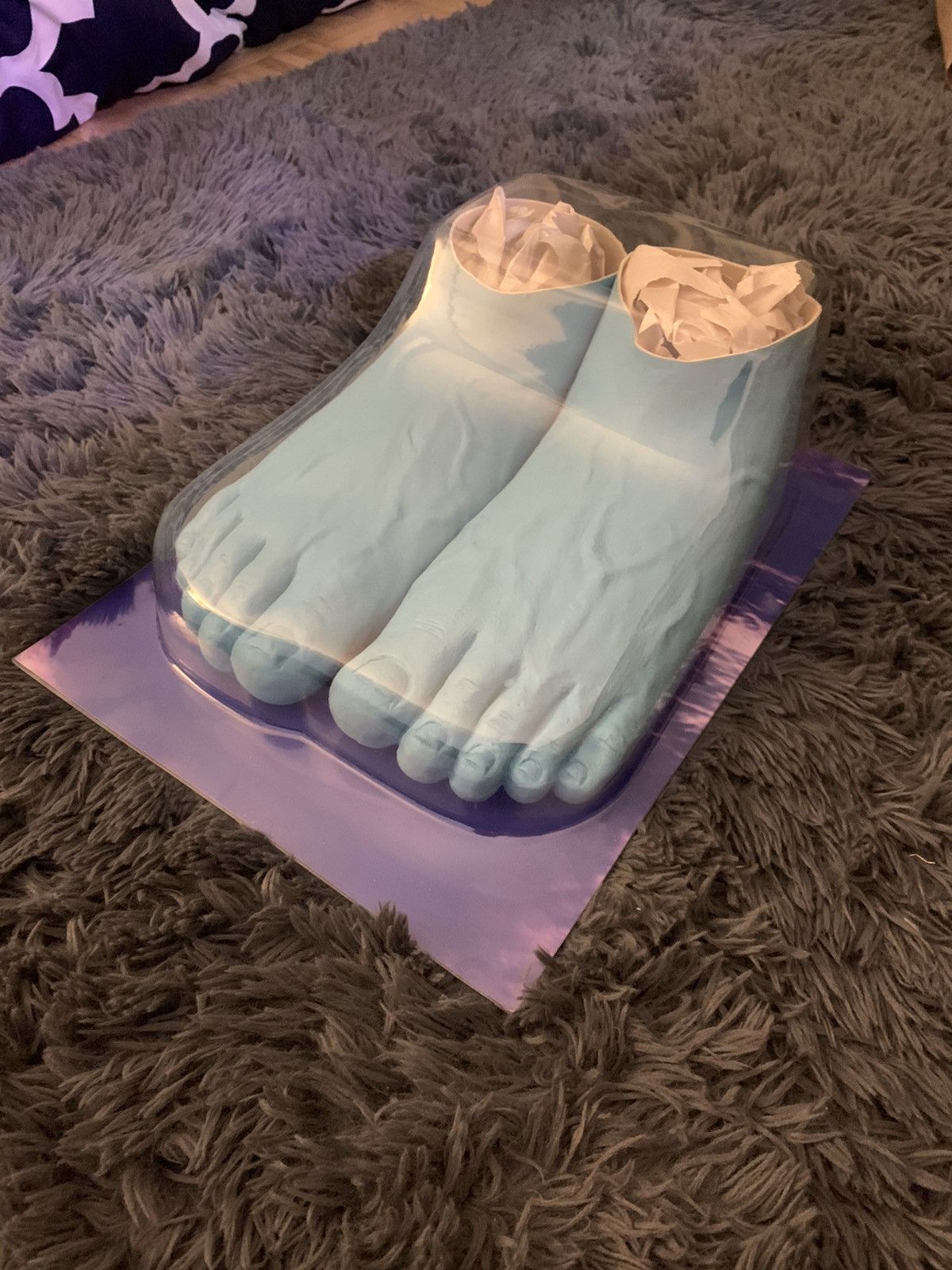 Imran Potato Imran Potato Cavemen Slippers “Smurf” Feet | Grailed