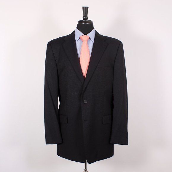 Hickey Freeman Hickey Freeman 43L Navy Sport Coat Blazer Suit Jacket ...
