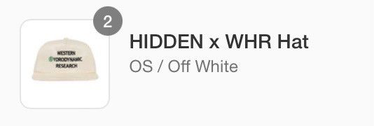 HIDDEN WHR X HIDDEN.PPF PROMOTIONAL HAT (OFF-WHITE) | Grailed