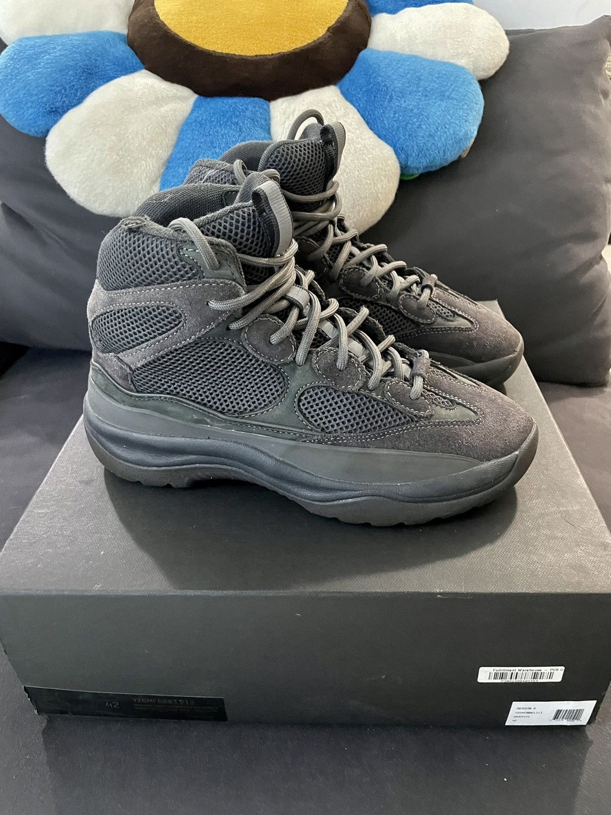 Yeezy Season Yeezy Season 6 Desert Boot Graphite | Grailed