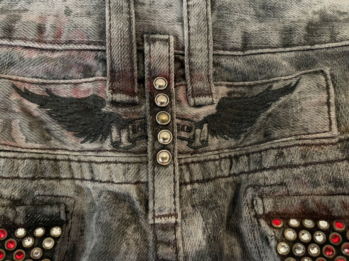 Haunted Mound × Robins Jeans Robins Jeans Acid Wash Red/black Sematary ...