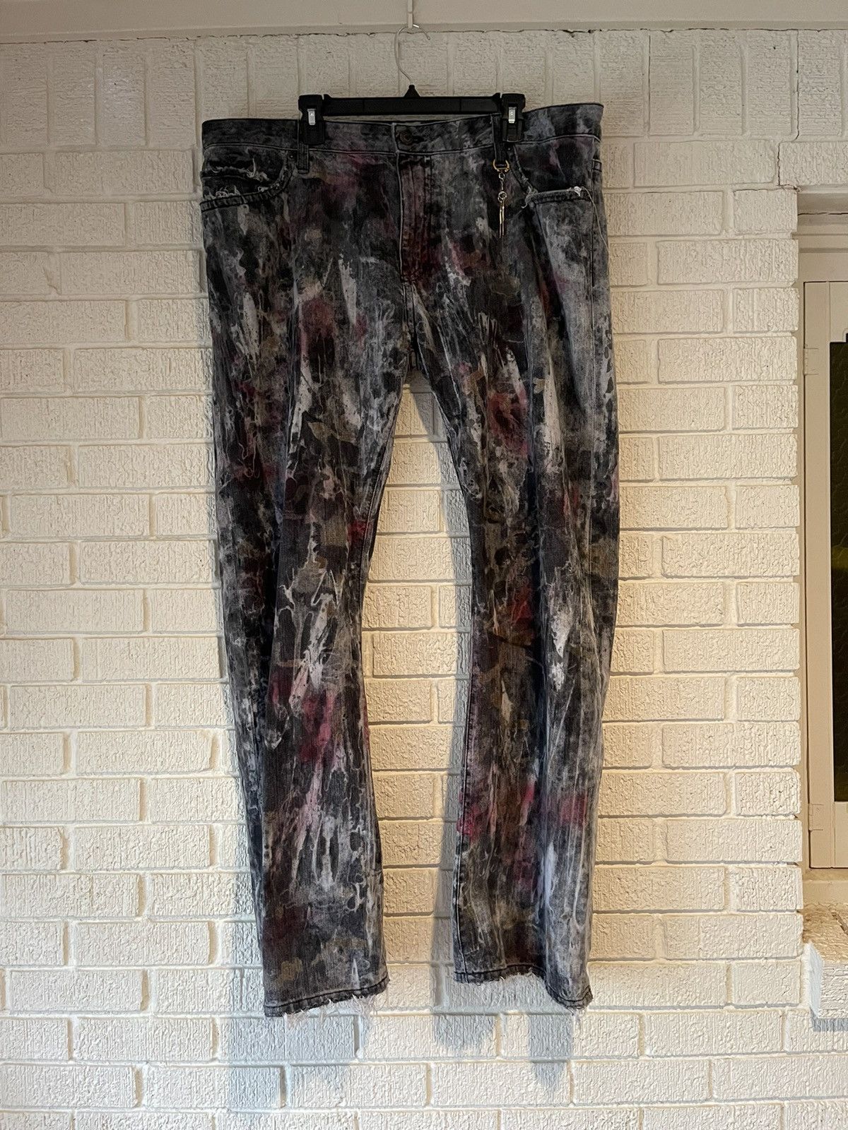 Haunted Mound × Robins Jeans Robins Jeans Acid Wash Red/black Sematary ...