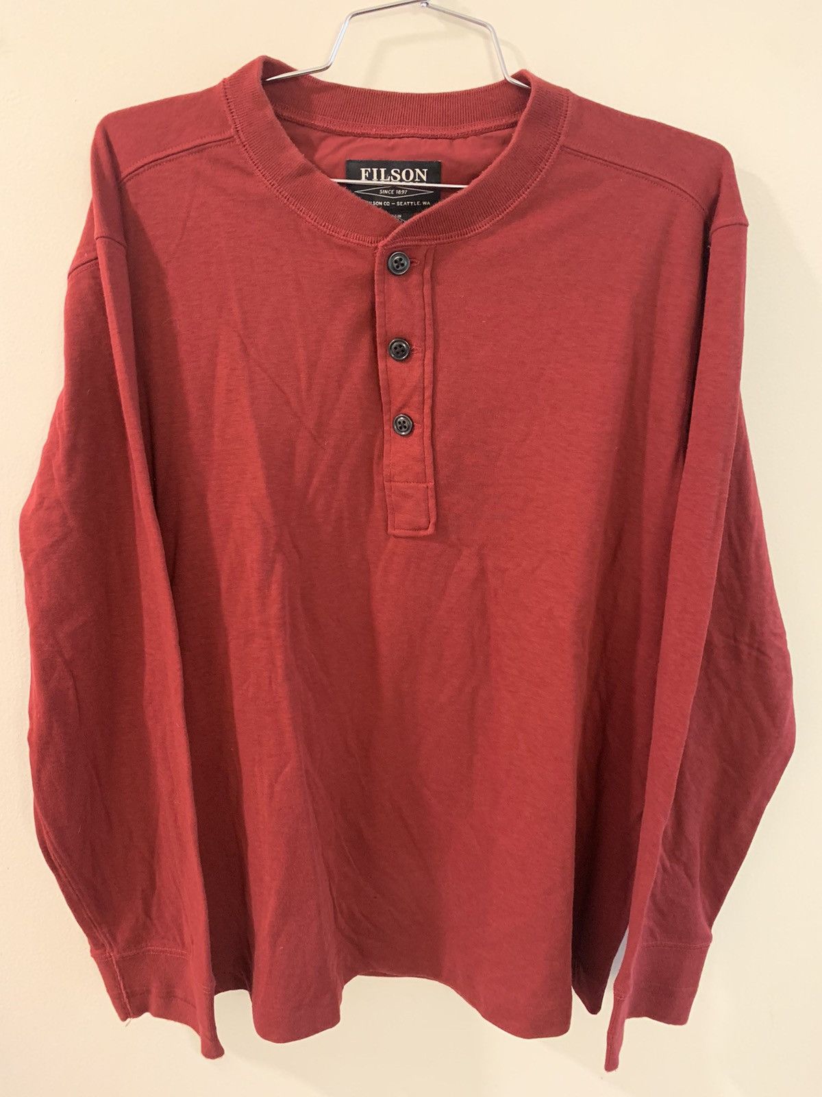 Filson Filson Garments Red Soft Crewneck Longsleeve | Grailed