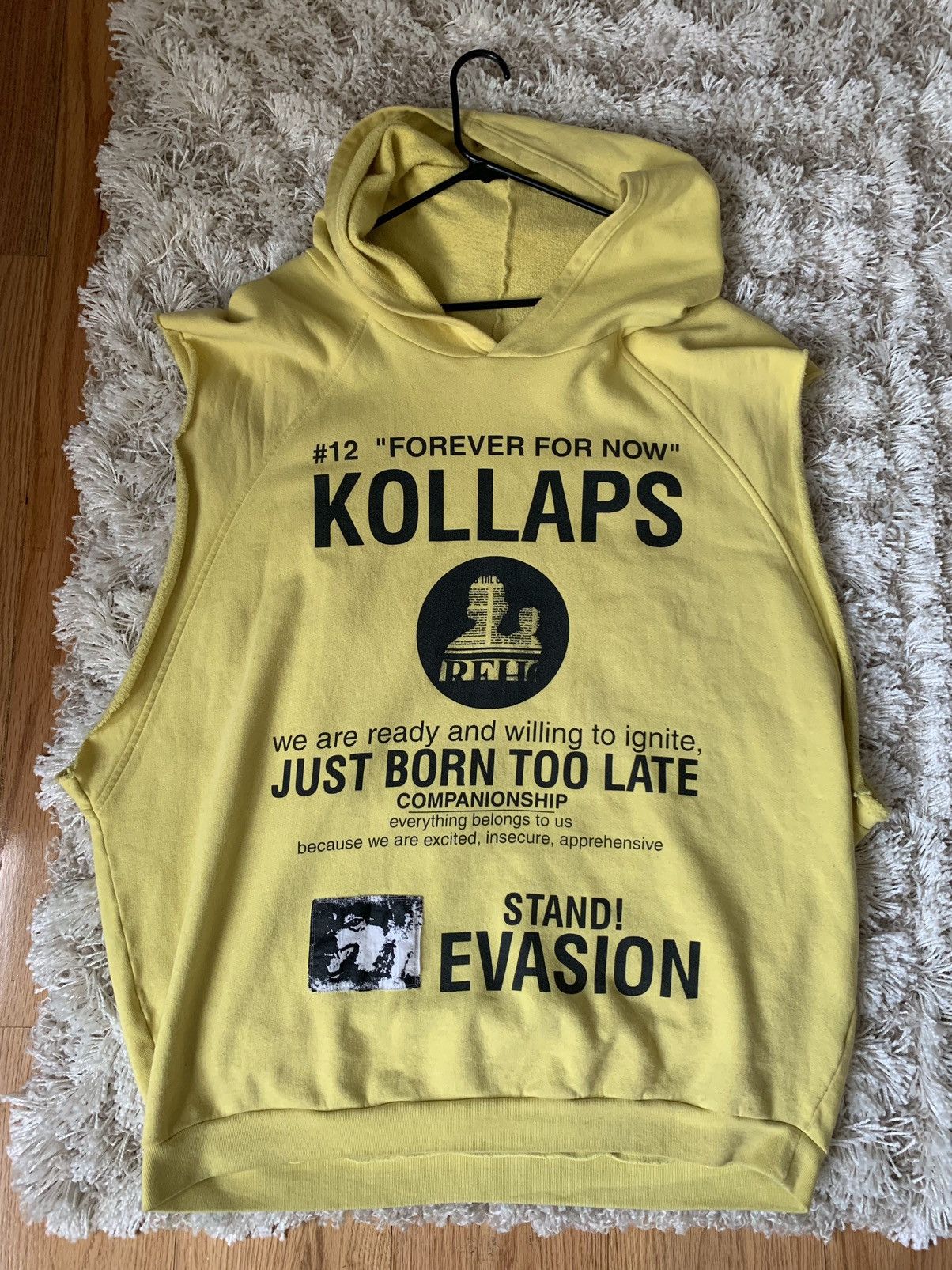 Raf Simons Raf Simons Redux KOLLAPS hoodie | Grailed