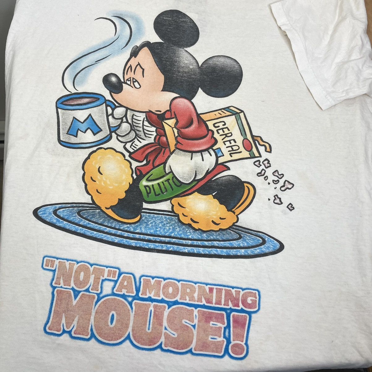 Disney × Vintage Disney Mickey Mouse Not A Morning Mouse Oversized ...