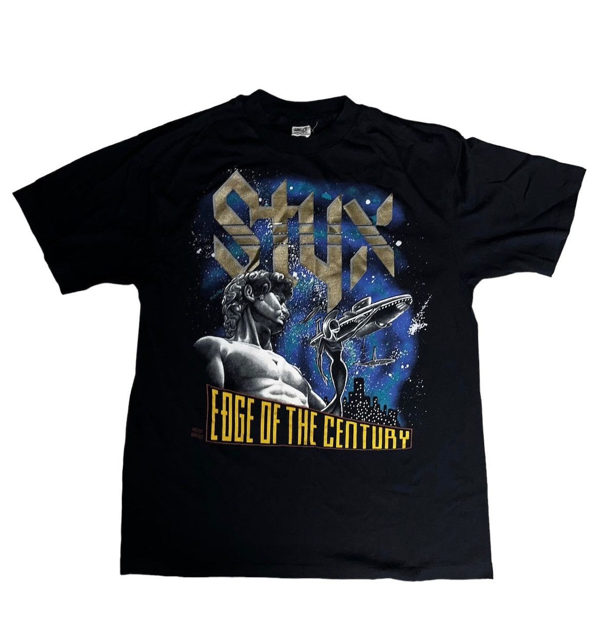 Band Tees × Tour Tee × Vintage 1991 Styx Edge Of The Century Tour Shirt ...