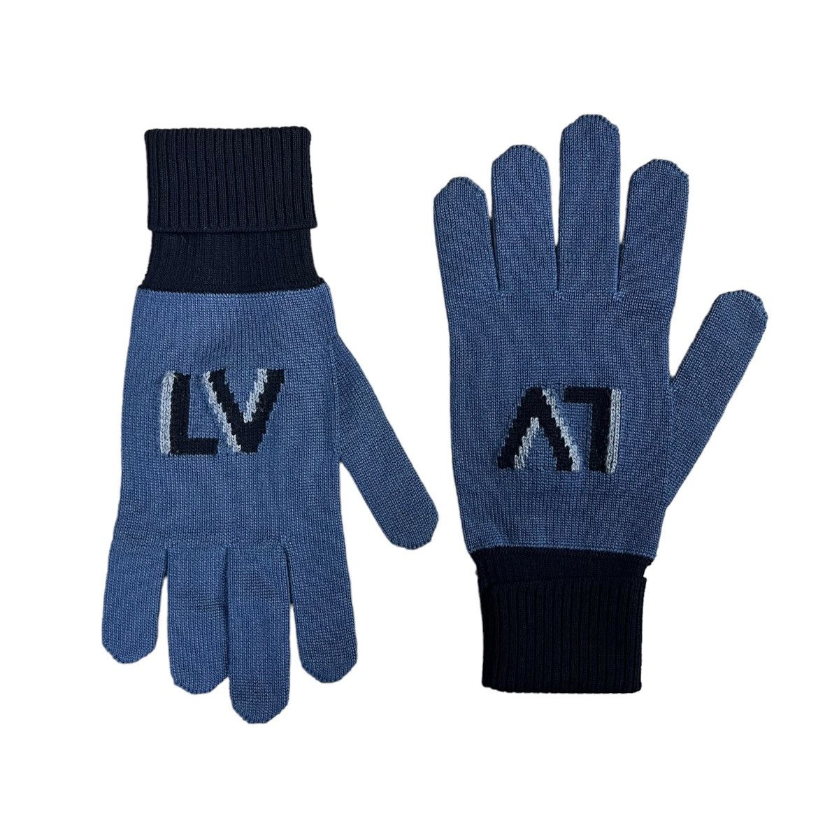 Louis Vuitton Louis Vuitton LV Logo Wool Gloves | Grailed