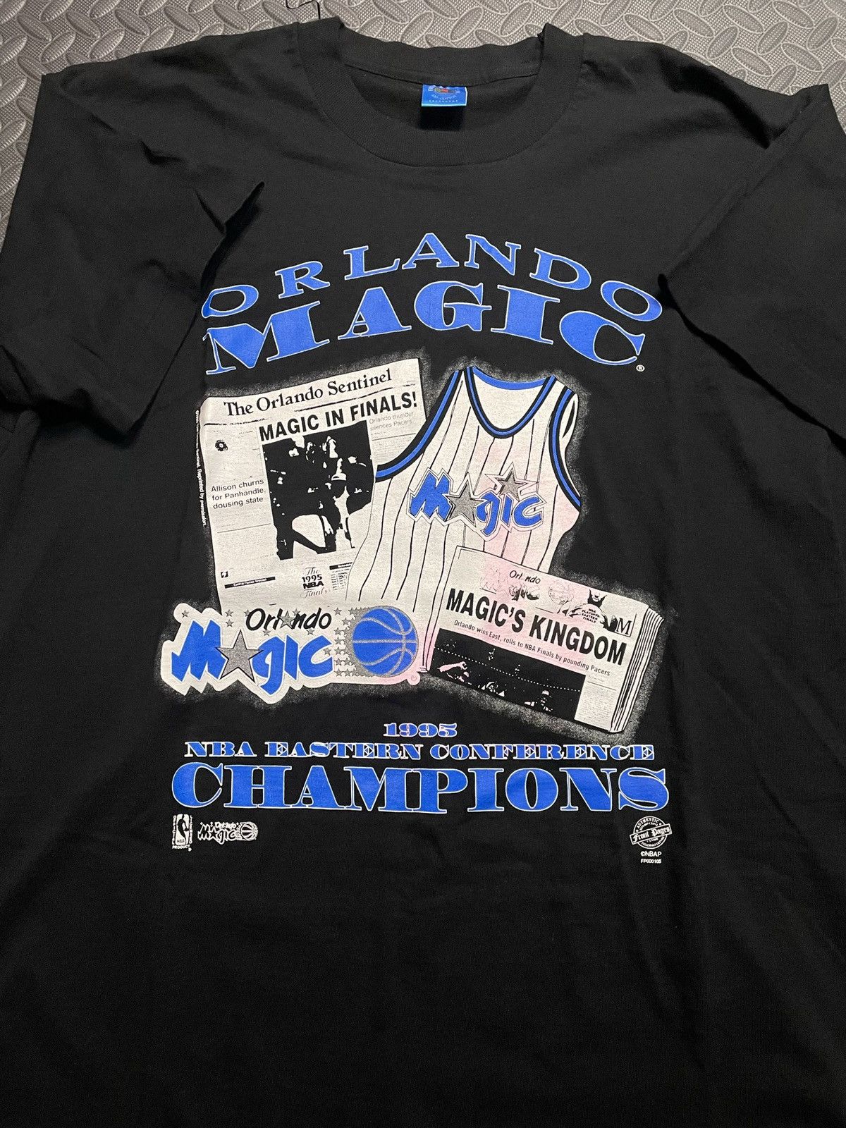 NBA × Vintage vintage orlando magic newspaper tee | Grailed