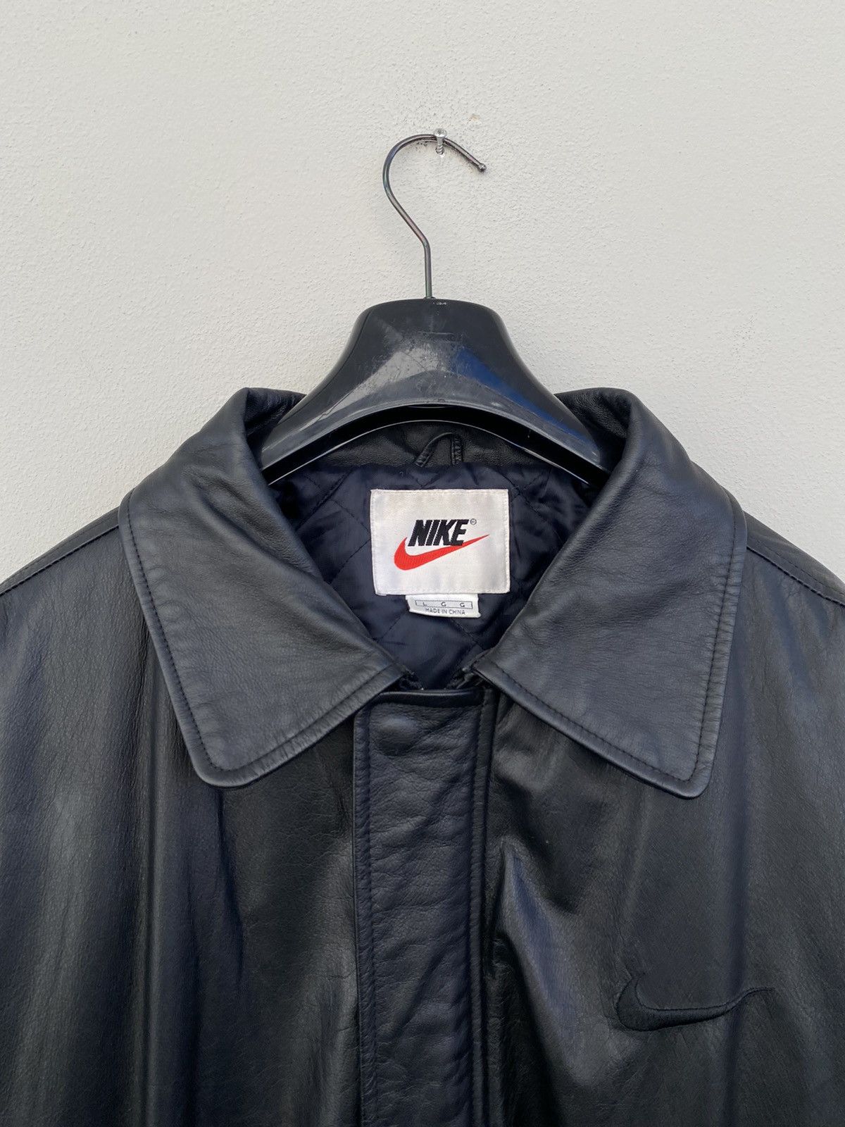 Leather Jacket × Nike × Vintage Ultra Rare‼️ Vintage Nike Leather Jacket × Nike × Vintage Ultra Rare‼️ Vintage Nike