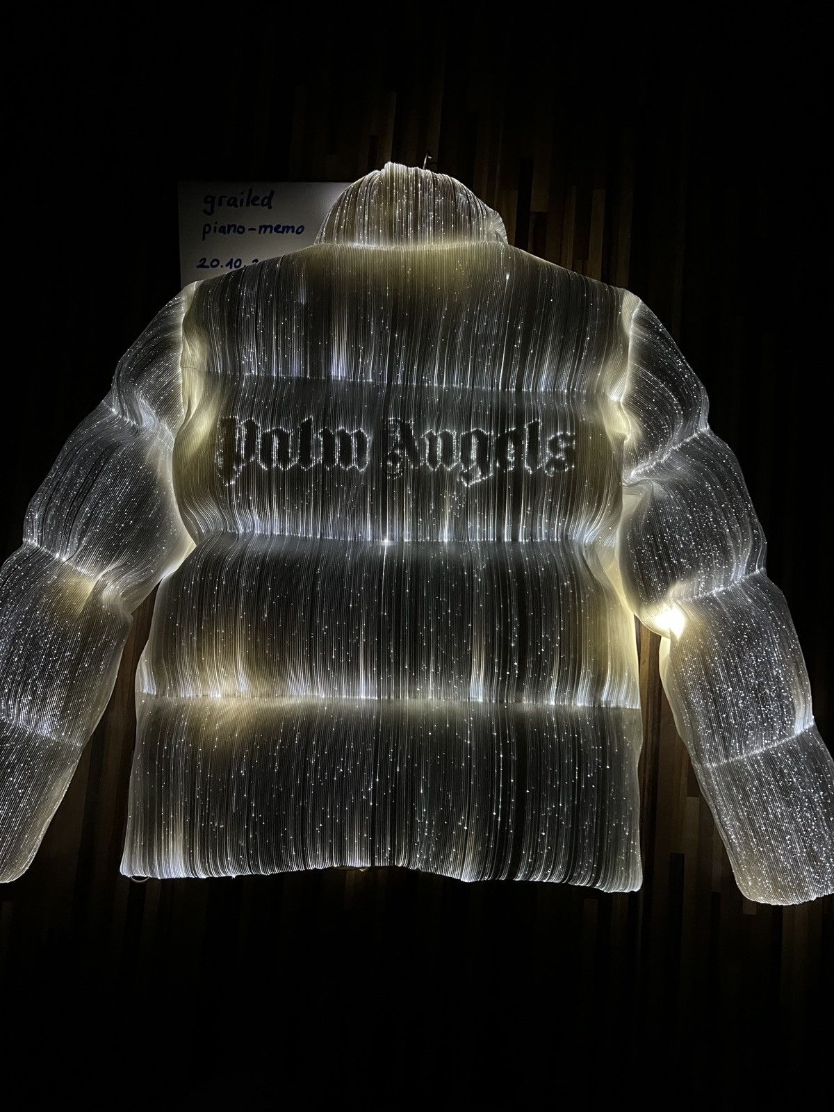 Moncler × Palm Angels Moncler x Palm Angels Maya 70 down jacket white ...