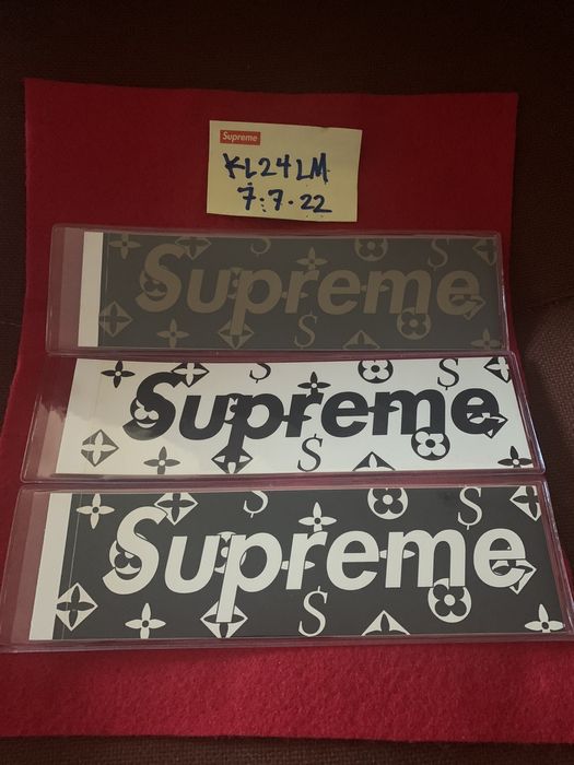 Supreme Supreme LV Louis Vuitton Box Logo Sticker Set Lot RARE 2000 ...