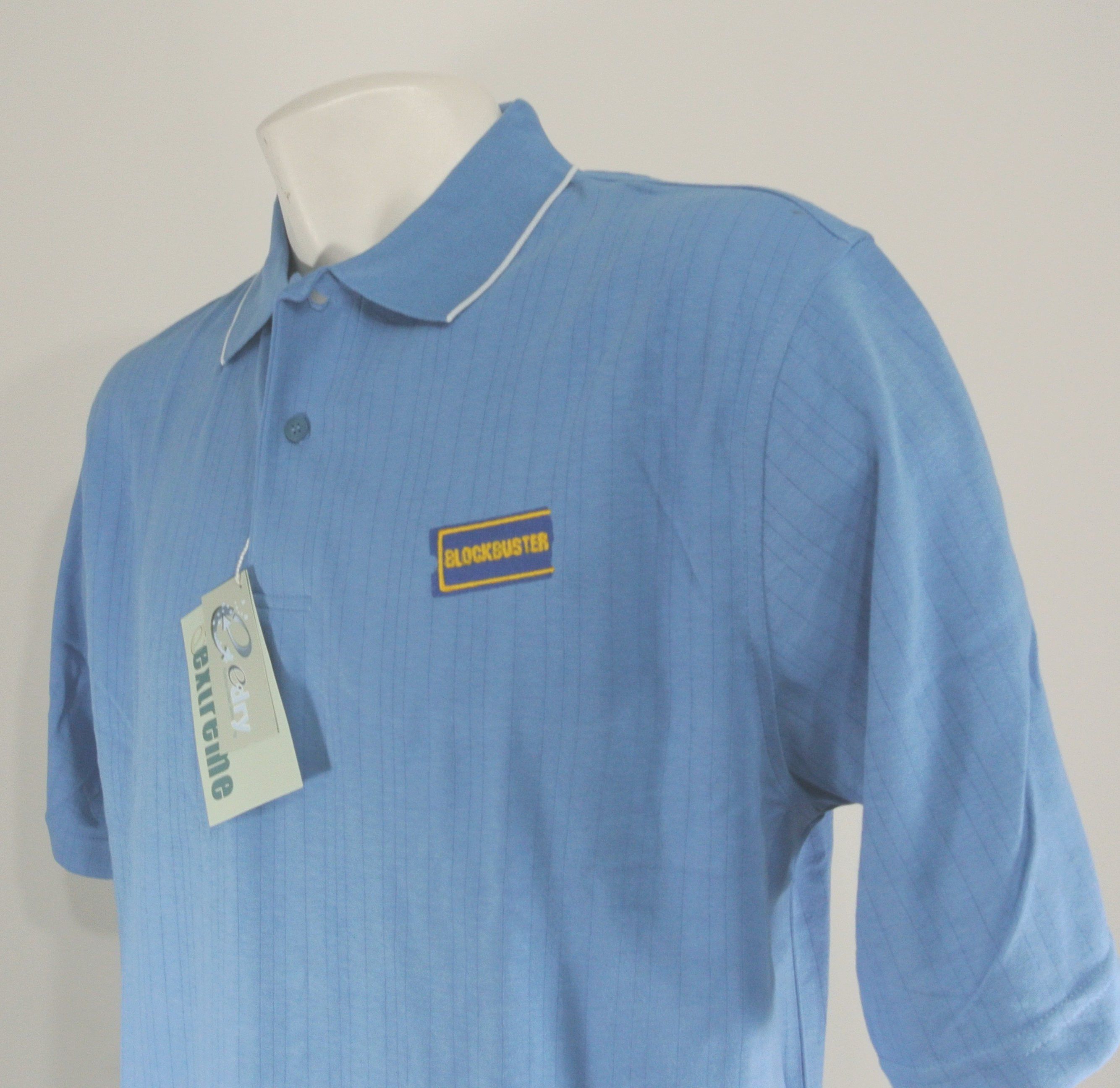 Vintage Blockbuster Video Vintage Employee Uniform Polo Shirt Blue ...