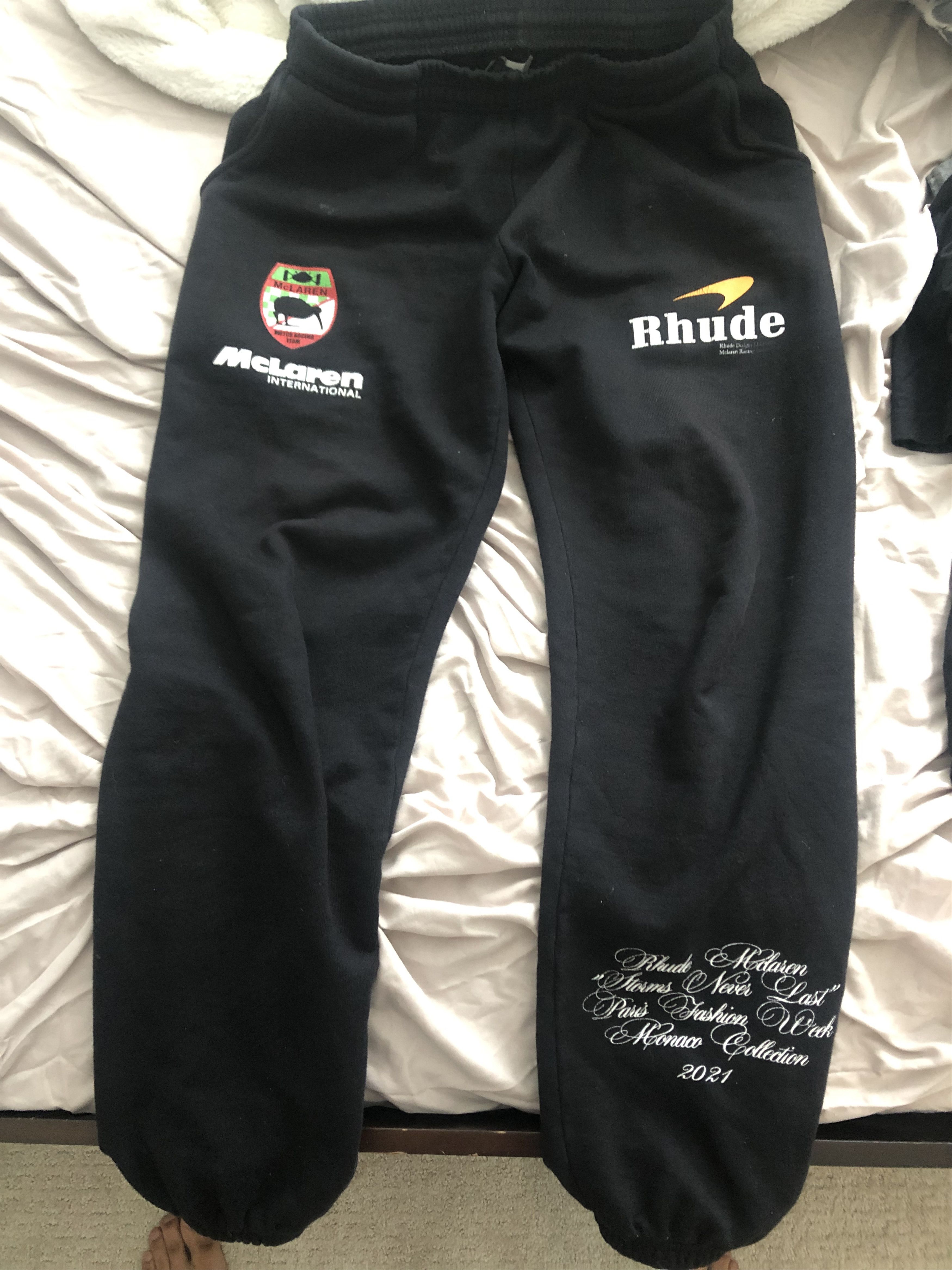 Rhude Rhude mclaren sweatpants | Grailed