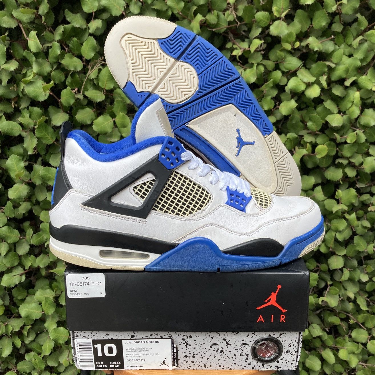 Nike 2017 Nike Air Jordan 4 IV Retro MOTORSPORTS Blue Motorsport | Grailed