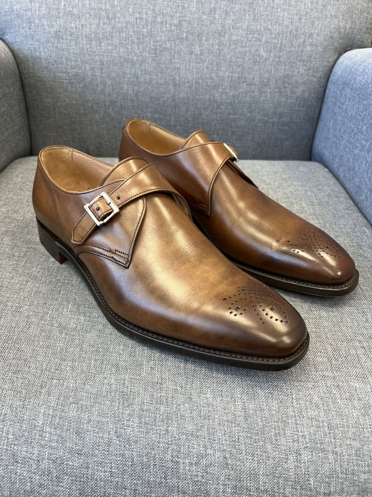 Cheaney FINAL PRICE DROP Single-Buckle Monk Strap Shoes | Grailed