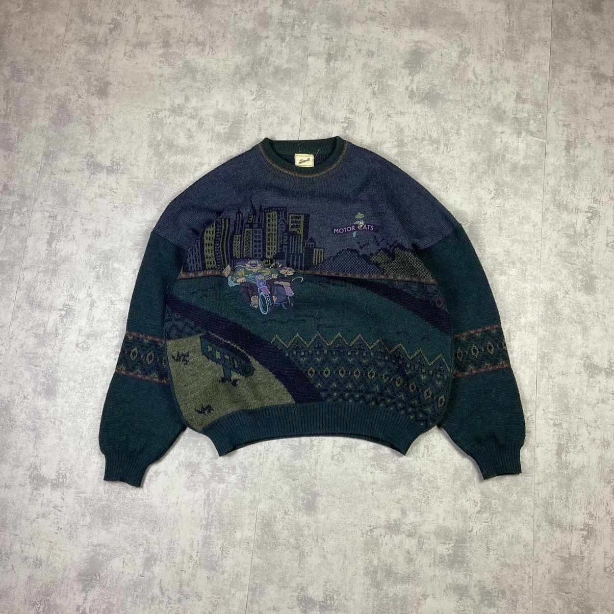 Avant Garde × Coloured Cable Knit Sweater × Vintage Vintage Sweater ...