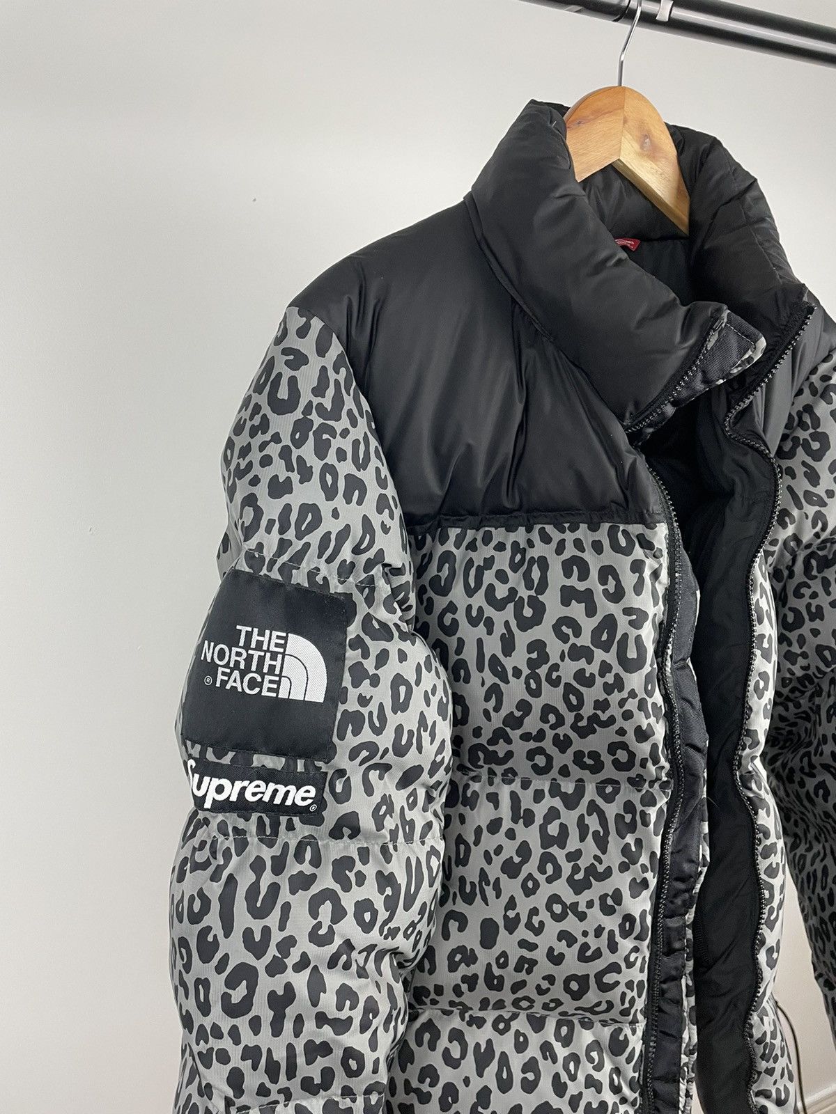 Supreme Leopard Print Nuptse Jacket | Grailed