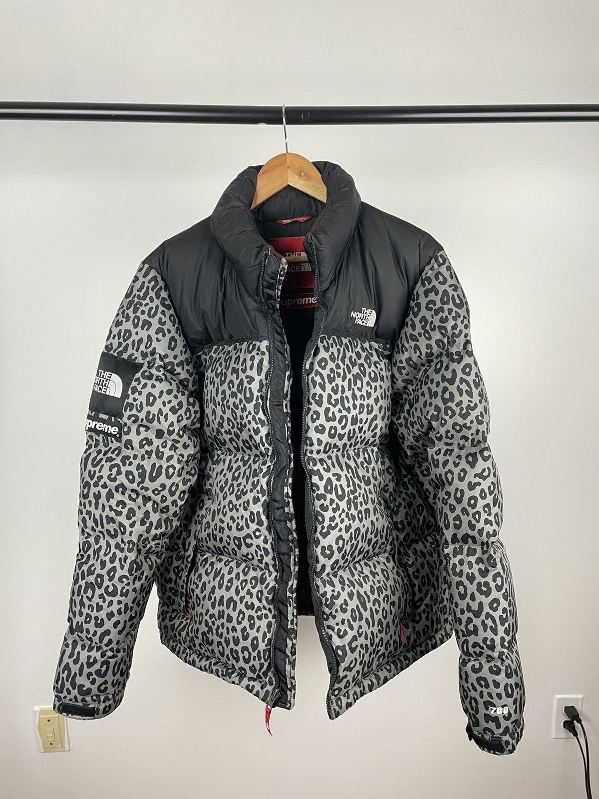Supreme Leopard Print Nuptse Jacket | Grailed