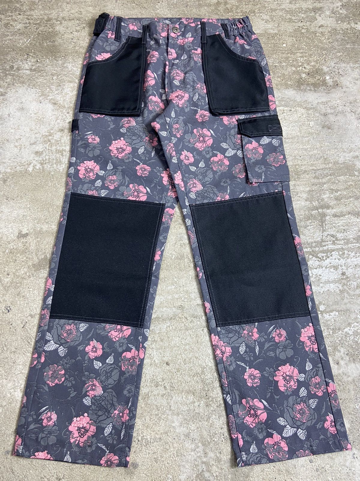 Avant Garde × Streetwear × Vintage CUTE FLOWERS MULTIPOCKET UTILITY ...