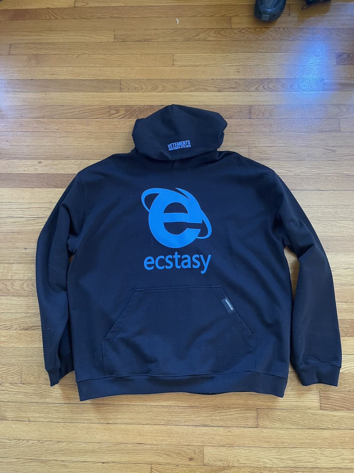 Vetements SS2020 Vêtements Ecstasy Internet Explorer Graphic Hoodie ...