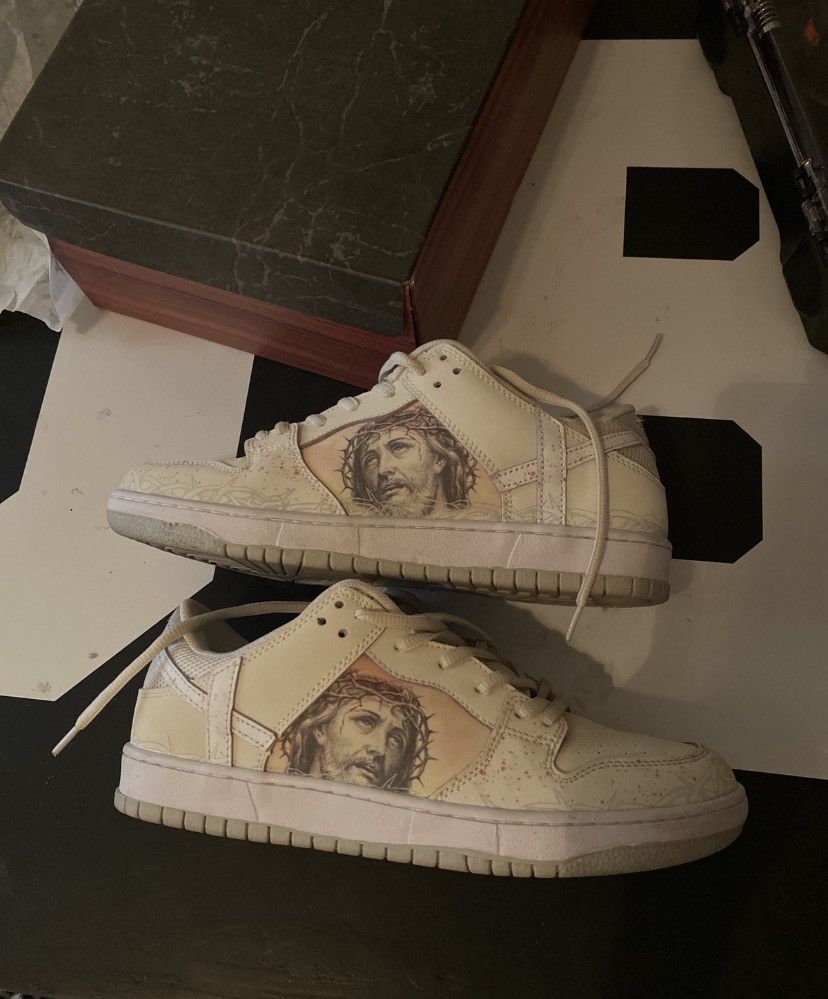 Kitowares Jesus Nike dunks (sbs) | Grailed