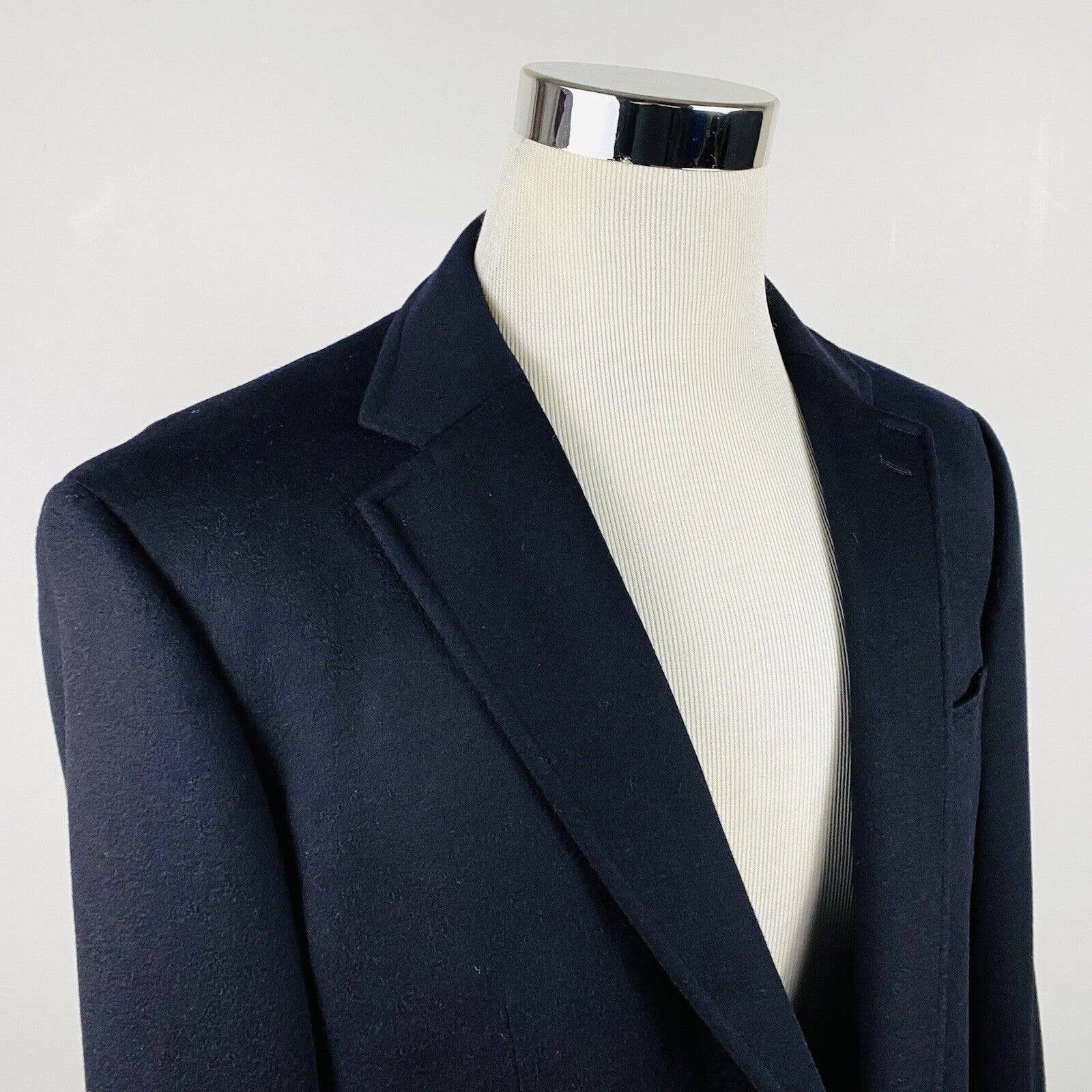 Faconnable Faconnable 44R Sport Coat 100% Wool Navy Blue Two Button ...