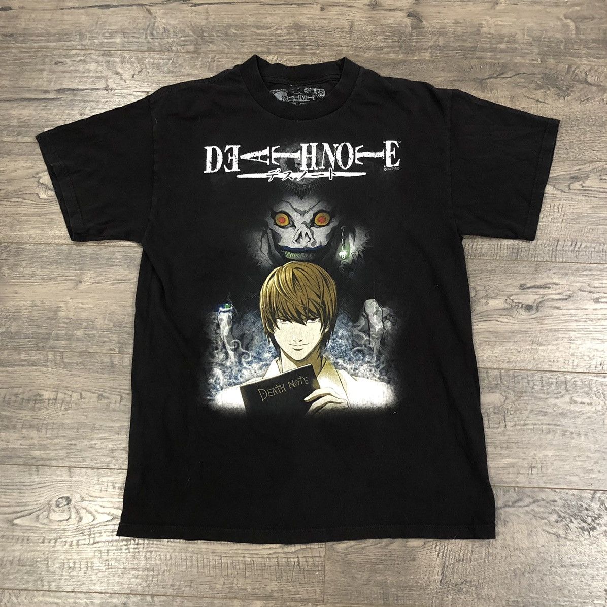 Streetwear Y2K Death Note T-Shirt Light Yagami Ryuk M Shonen Jump Viz ...