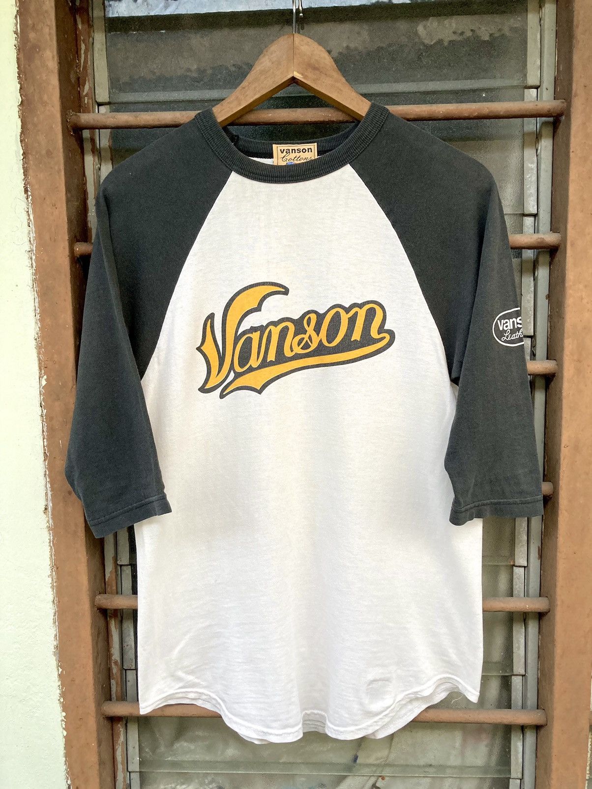 Made In Usa × Vanson Leathers Vanson Leathers Raglan Spell Out | Grailed
