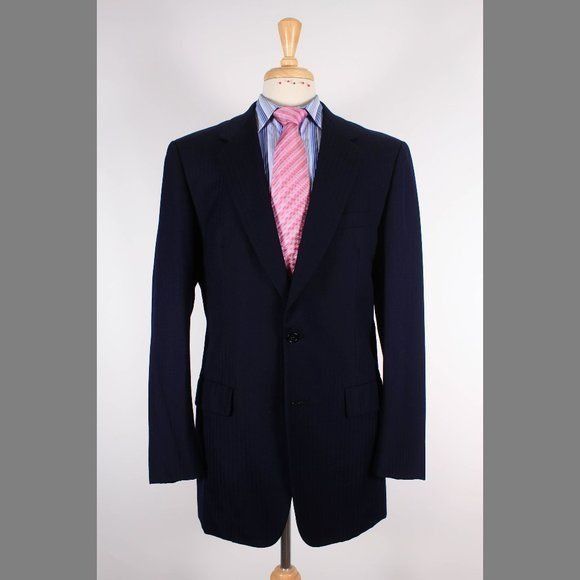 Hickey Freeman Hickey Freeman 42L Navy Sport Coat Blazer Suit Jacket ...