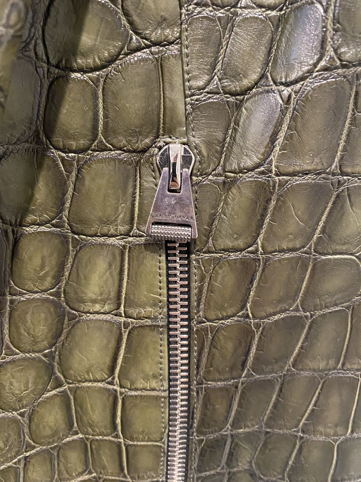 Designer Garbis Devar 100% Crocodile Leather Jacket | Grailed