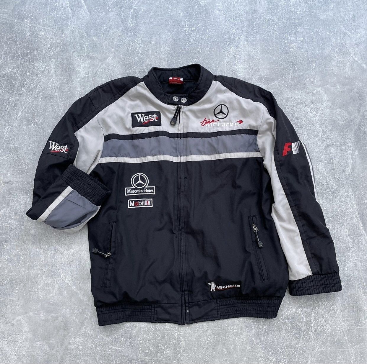 Mercedes Benz MERCEDES BENZ 🥷🏽 M 🥷🏽 JACKET NASCAR MOTO RACING | Grailed