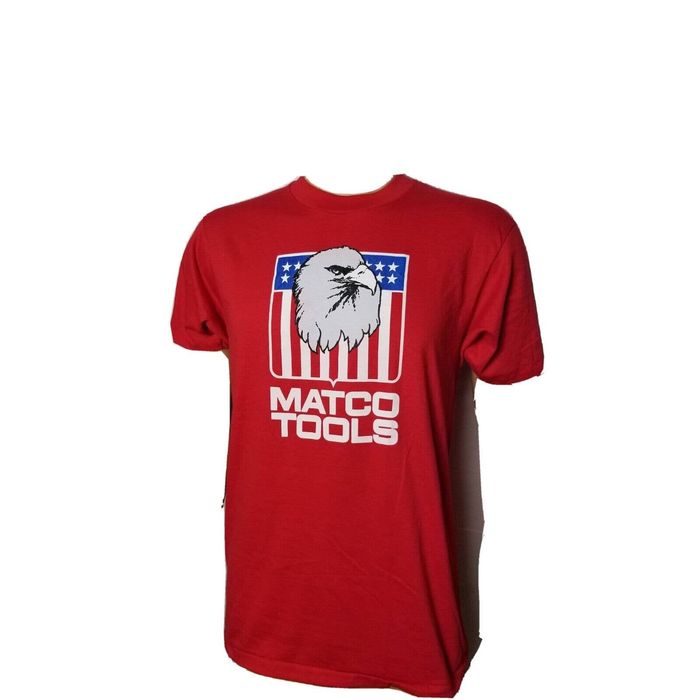 Hanes Vintage 1980s Matco Tools Bald Eagle Single Stitch USA Flag | Grailed