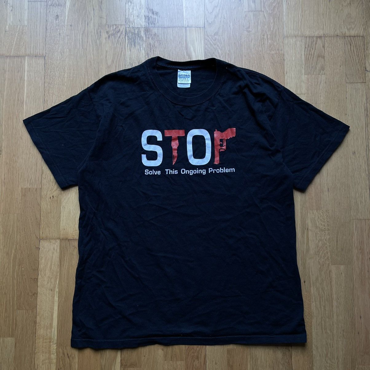 Vintage Vintage STOP tee Solve this ongoing problem | Grailed
