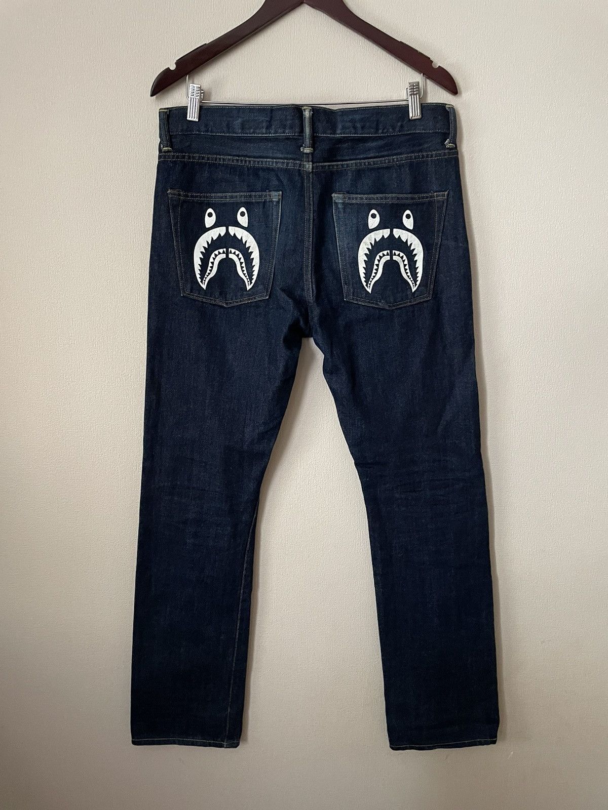 Bape *RARE* Bape shark jeans | Grailed