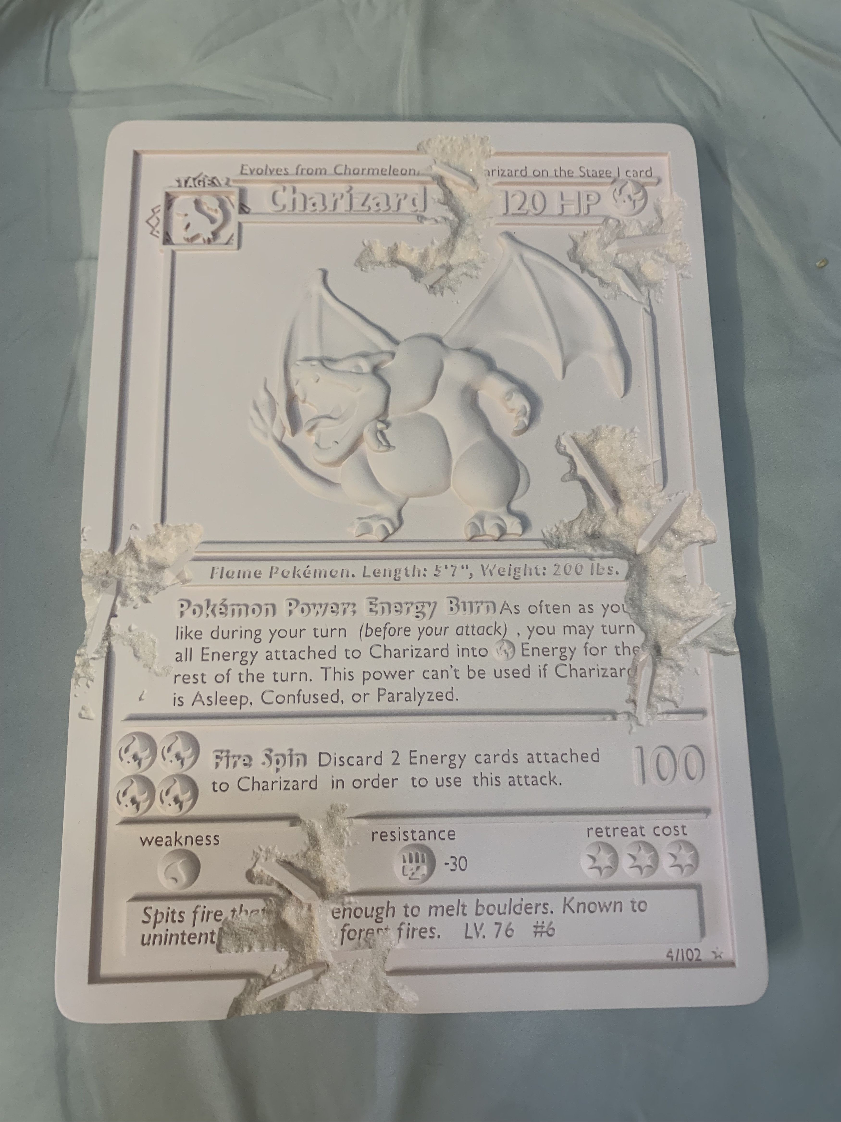 Pokemon Daniel Arsham Crystalized Charizard Pokemon Card Sculpture ...