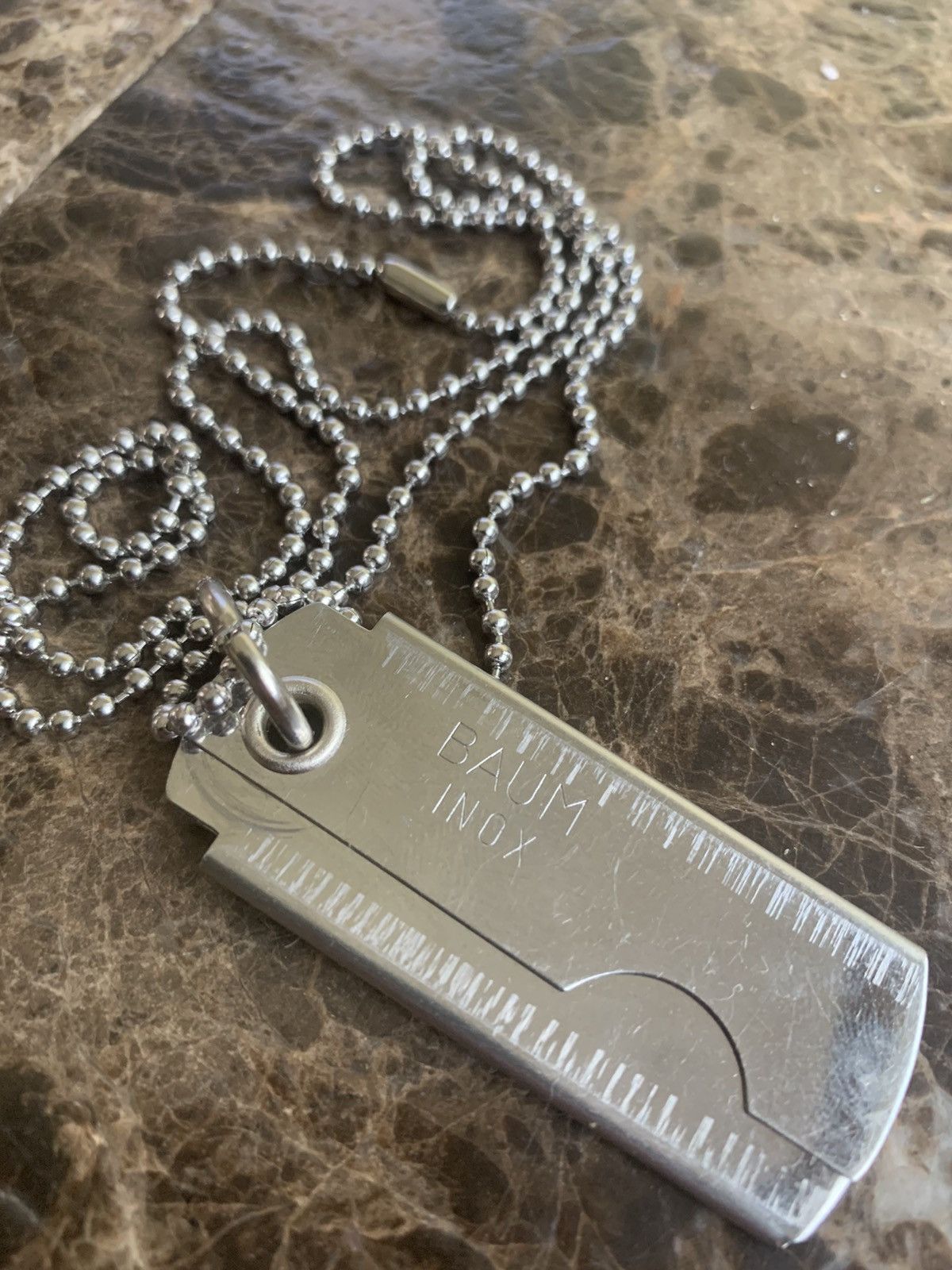 Avant Garde × Carol Christian Poell × Vintage OG Razor blade necklace ...