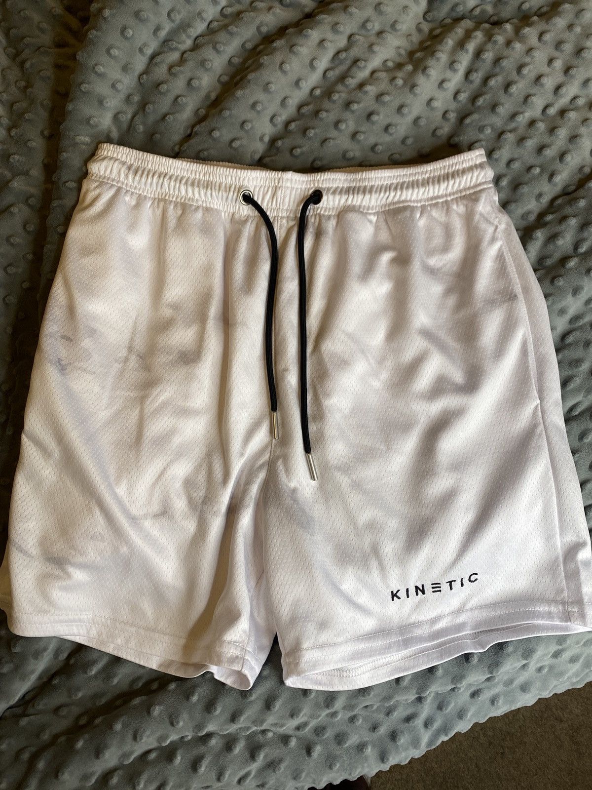 Kinetics Kinetic white marble fundamental shorts sz medium | Grailed