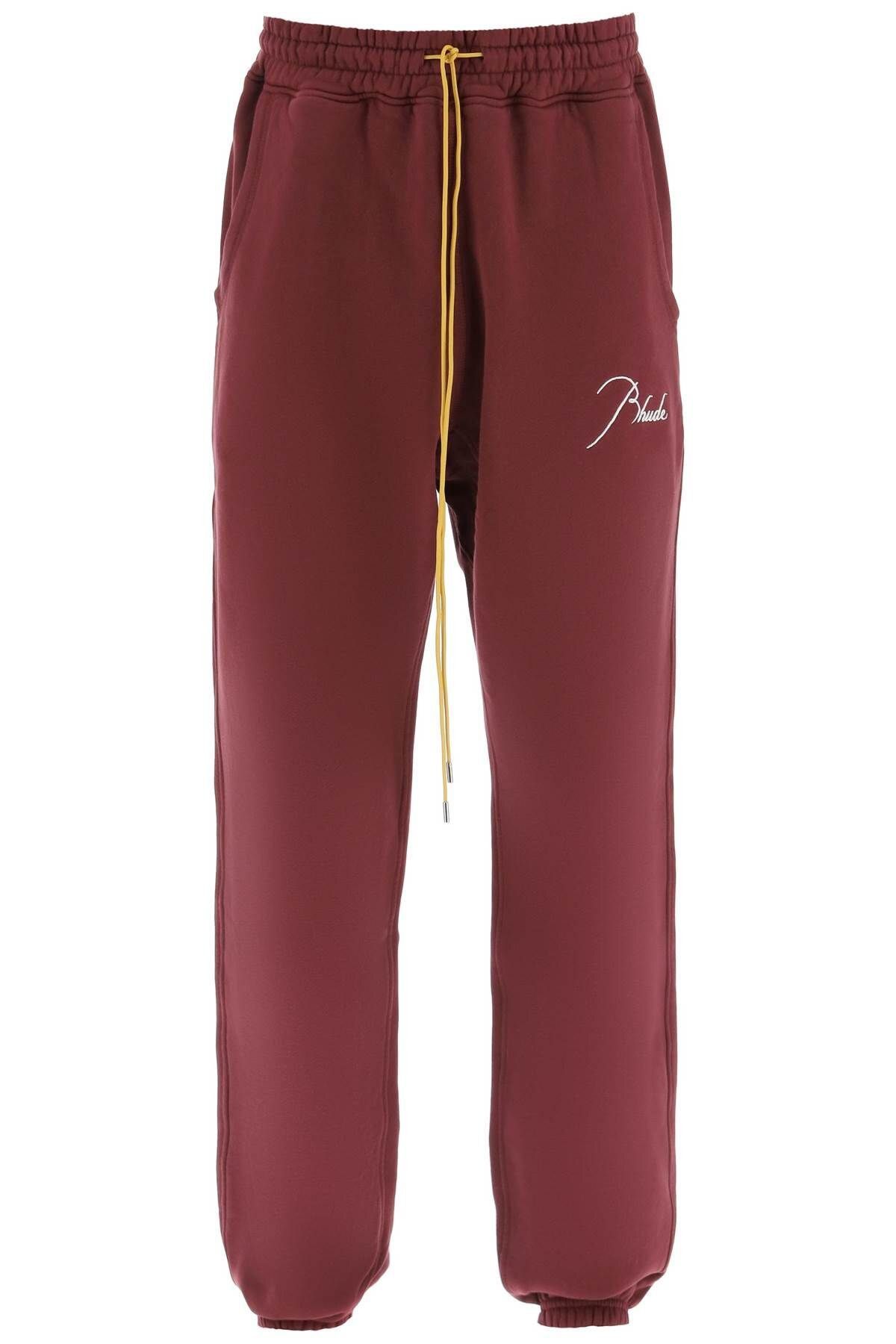 Rhude Rhude FW22 Logo Embroidered Sweatpants | Grailed