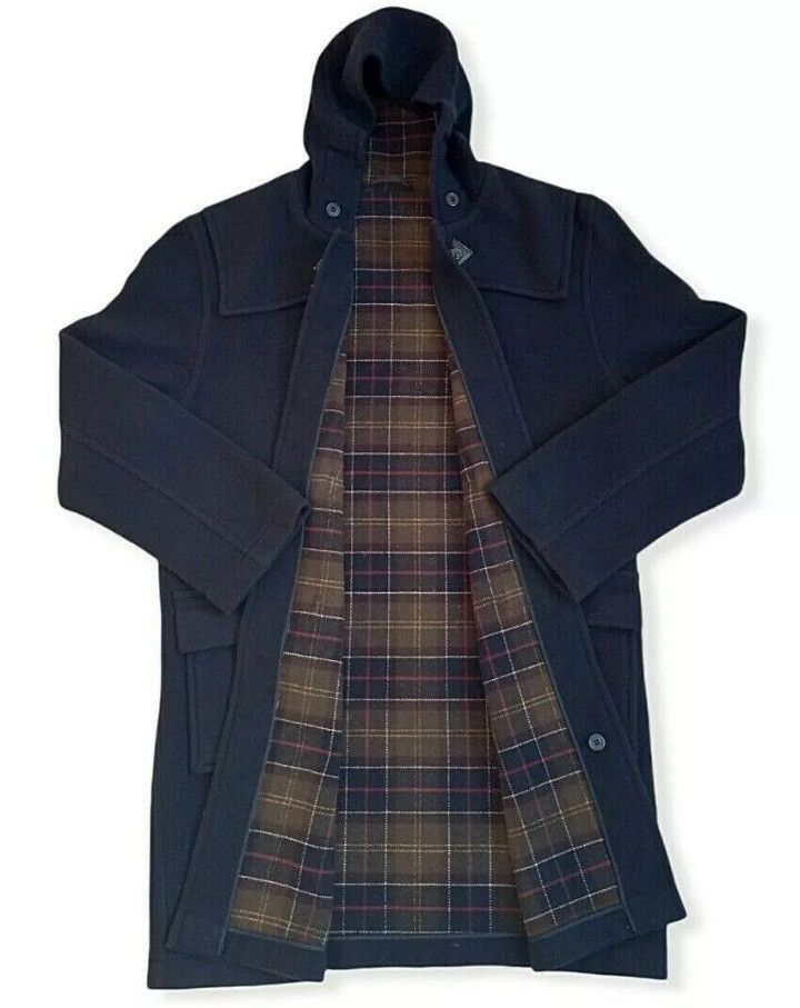 Barbour Barbour Duffle Long Coat Jacket Mens Wool Tweed Black | Grailed