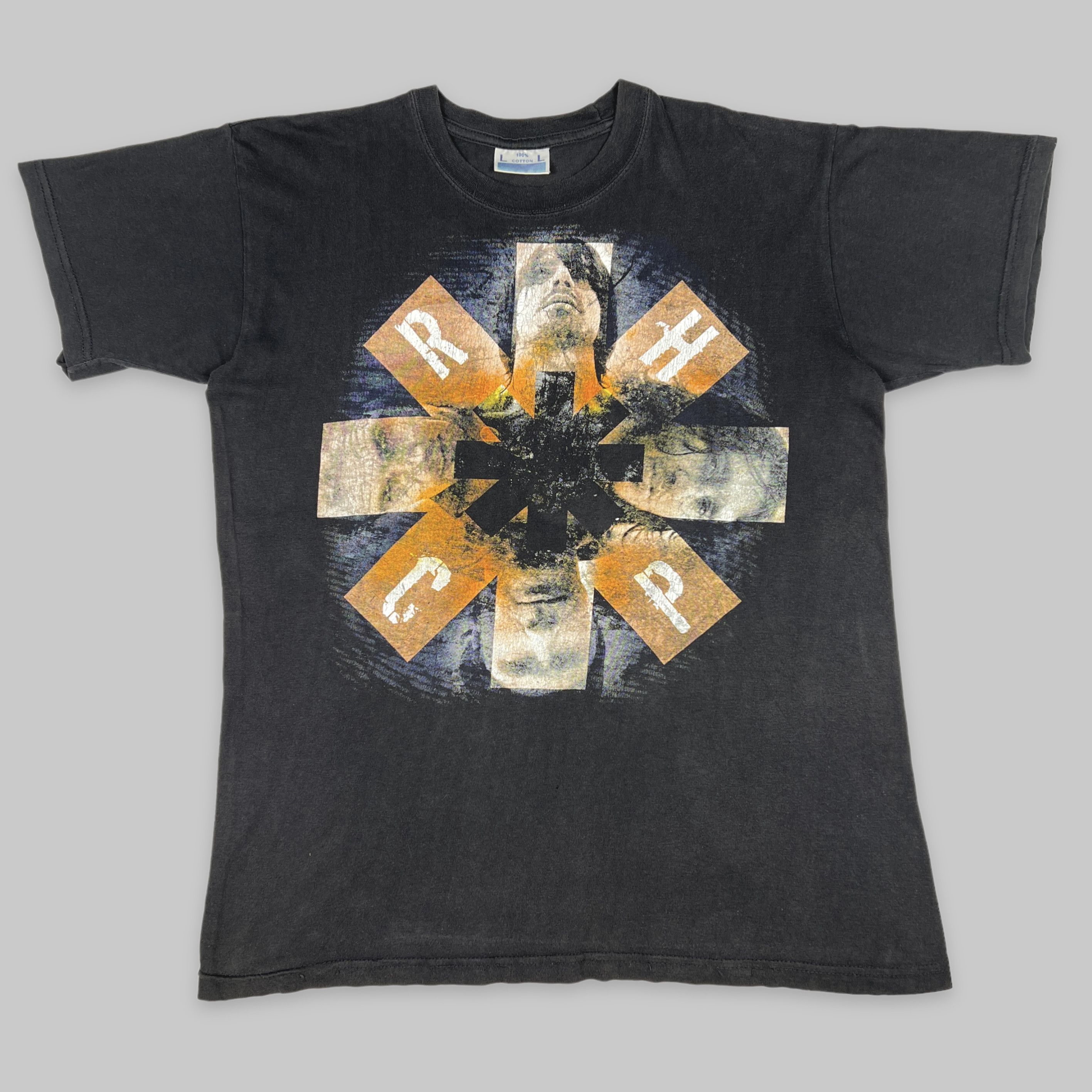 Band Tees × Rock T Shirt × Vintage Vintage 90s Red Hot Chili Peppers ‘Faces Logo’ Bootleg Tee ...