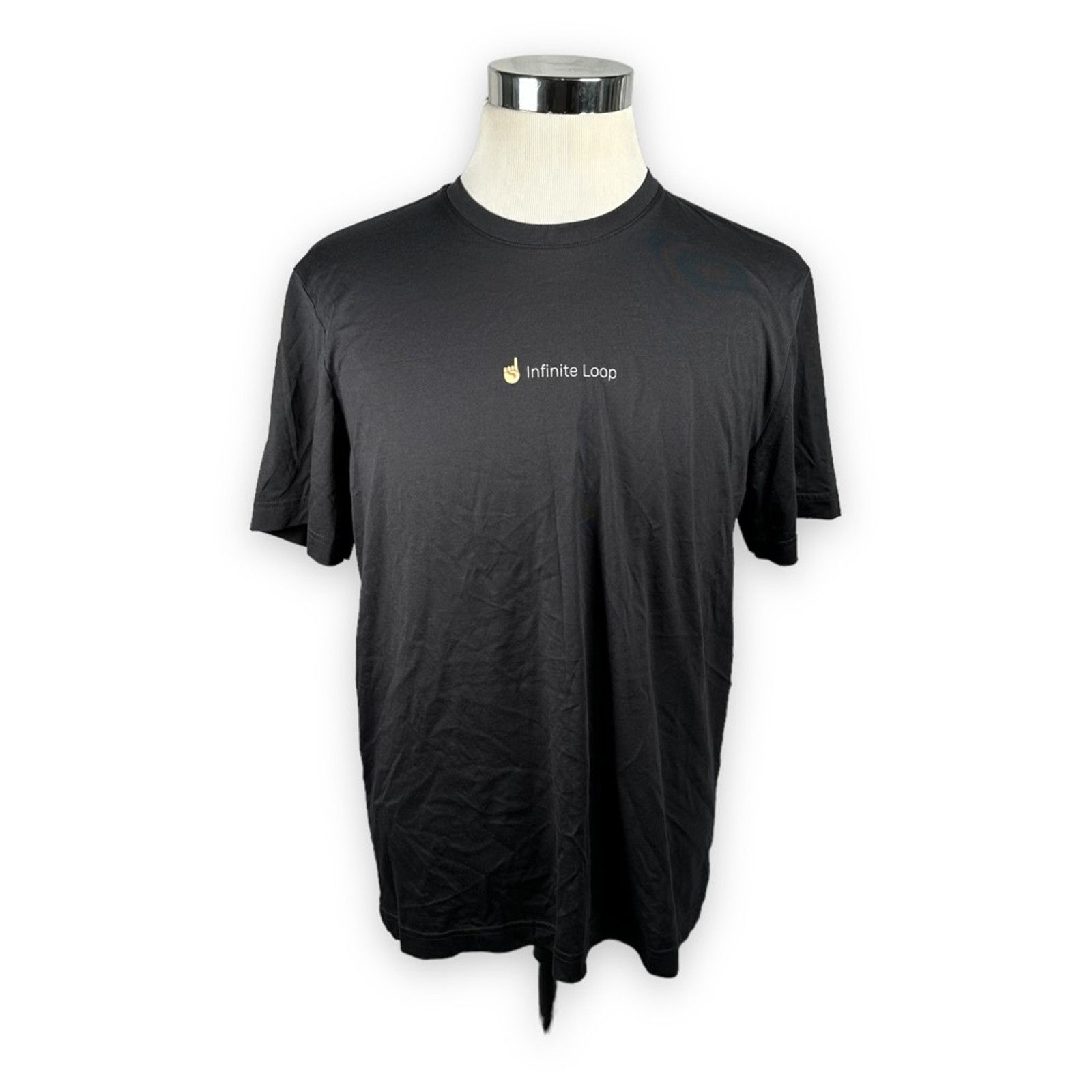 Apple Apple T-Shirt Black 1 Infinite Loop Emoji Cupertino L New | Grailed