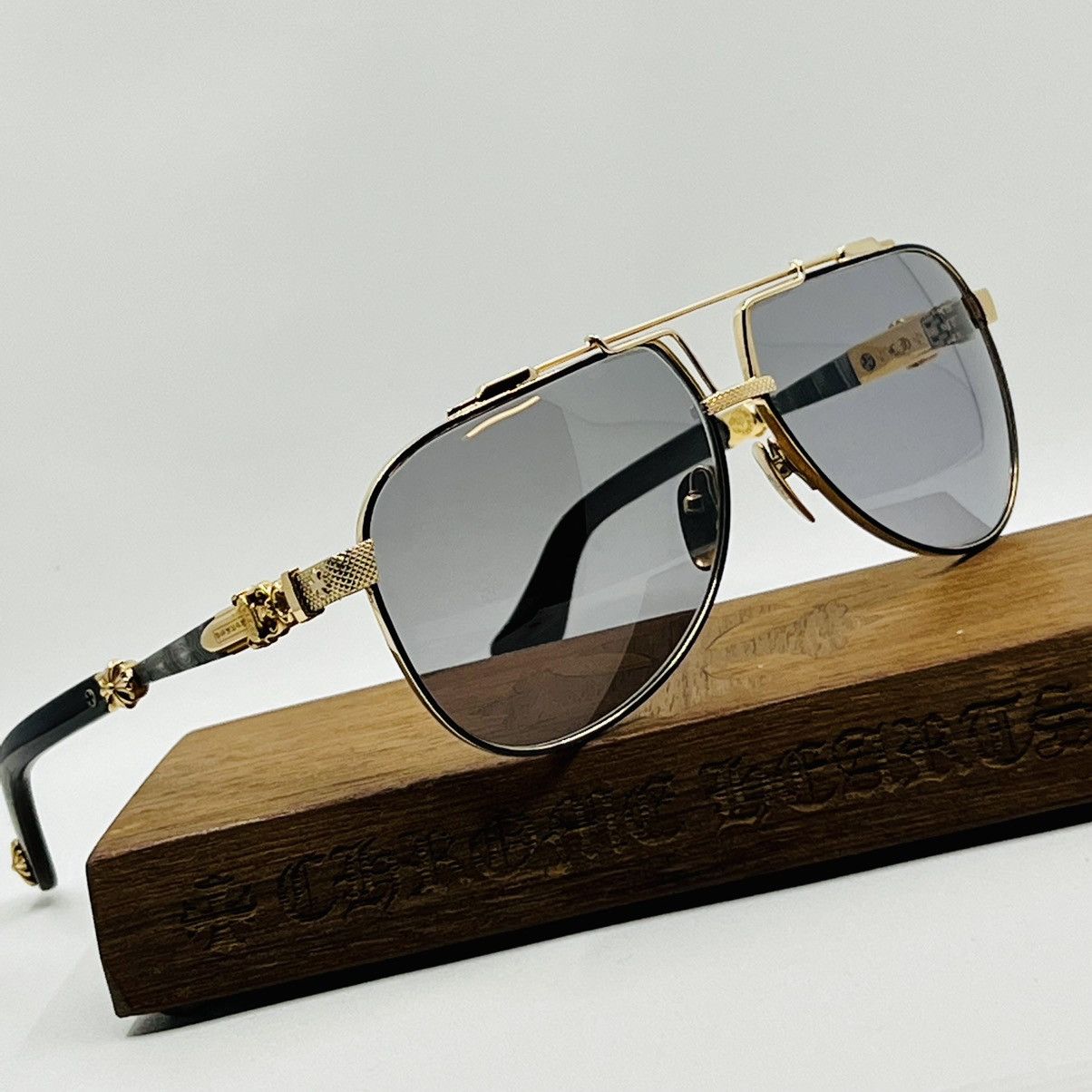 Chrome Hearts Blade Hummer III MBK/GP-WEWE-PV Chrome Hearts Sunglasses | Grailed