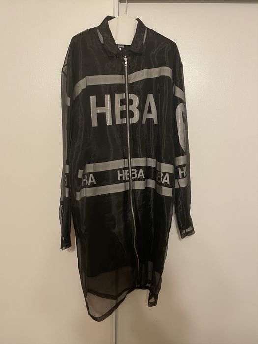 Hood By Air HBA Hood By Air "69" mesh trench coat | Grailed
