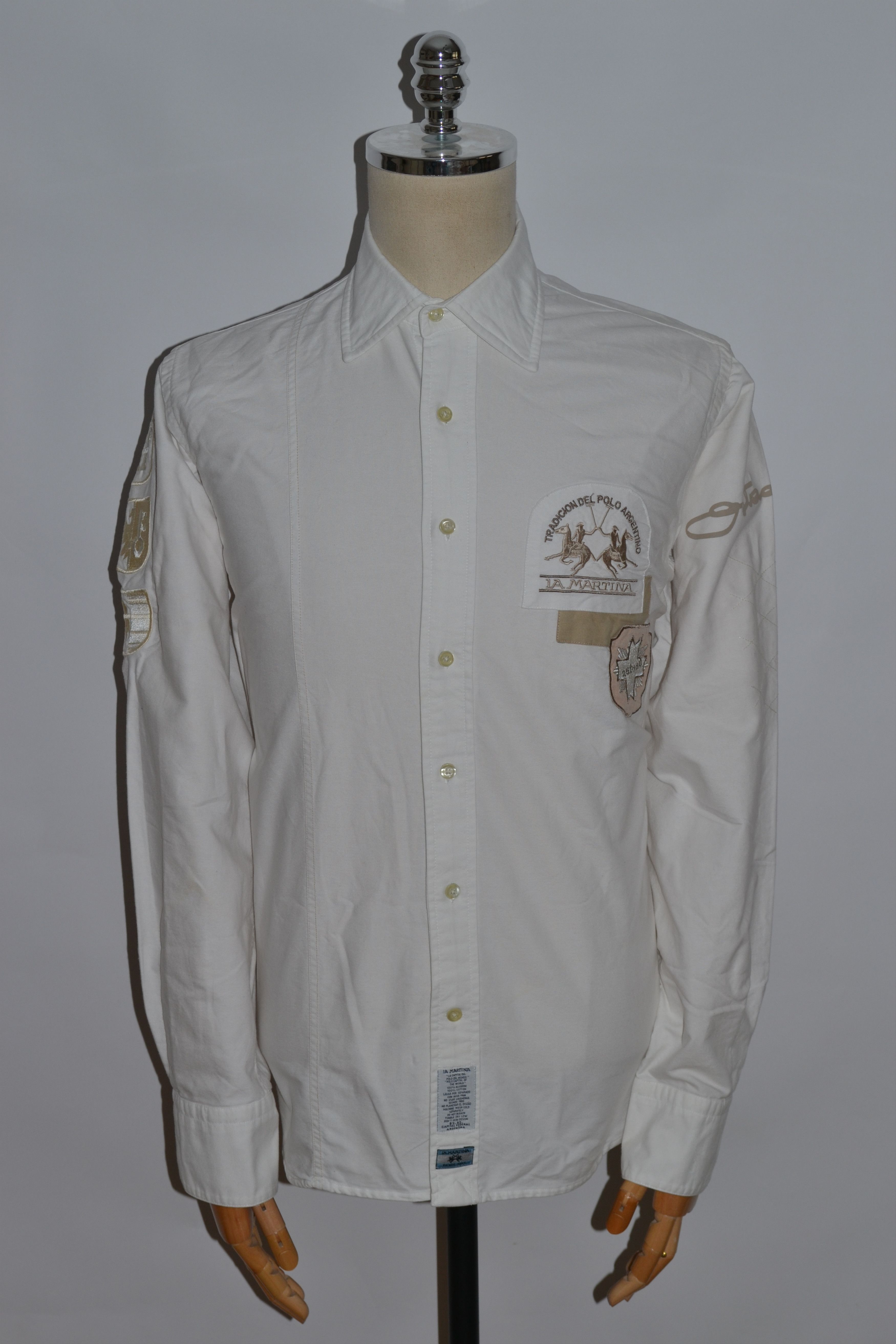 La Martina LA MARTINA Long Sleeve White Shirt Size XL | Grailed