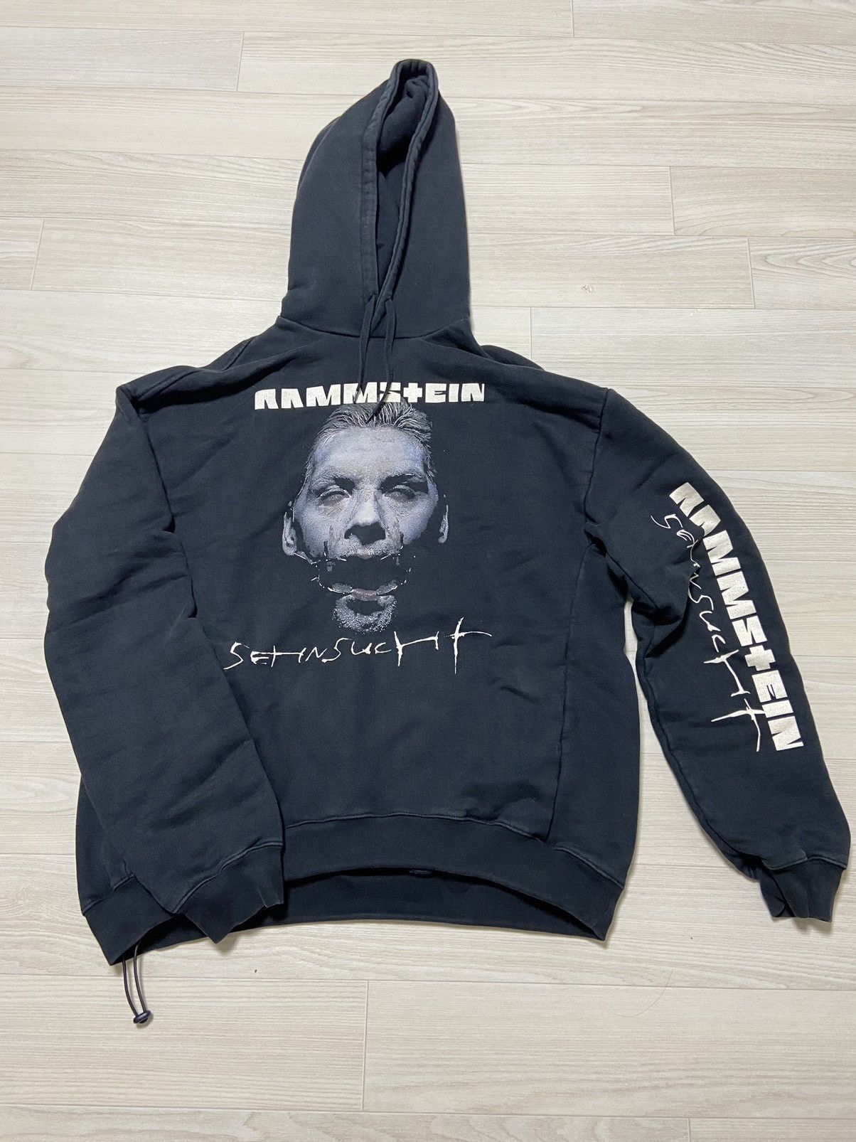Vetements S Vetements oversized rammstein printing hoodie | Grailed
