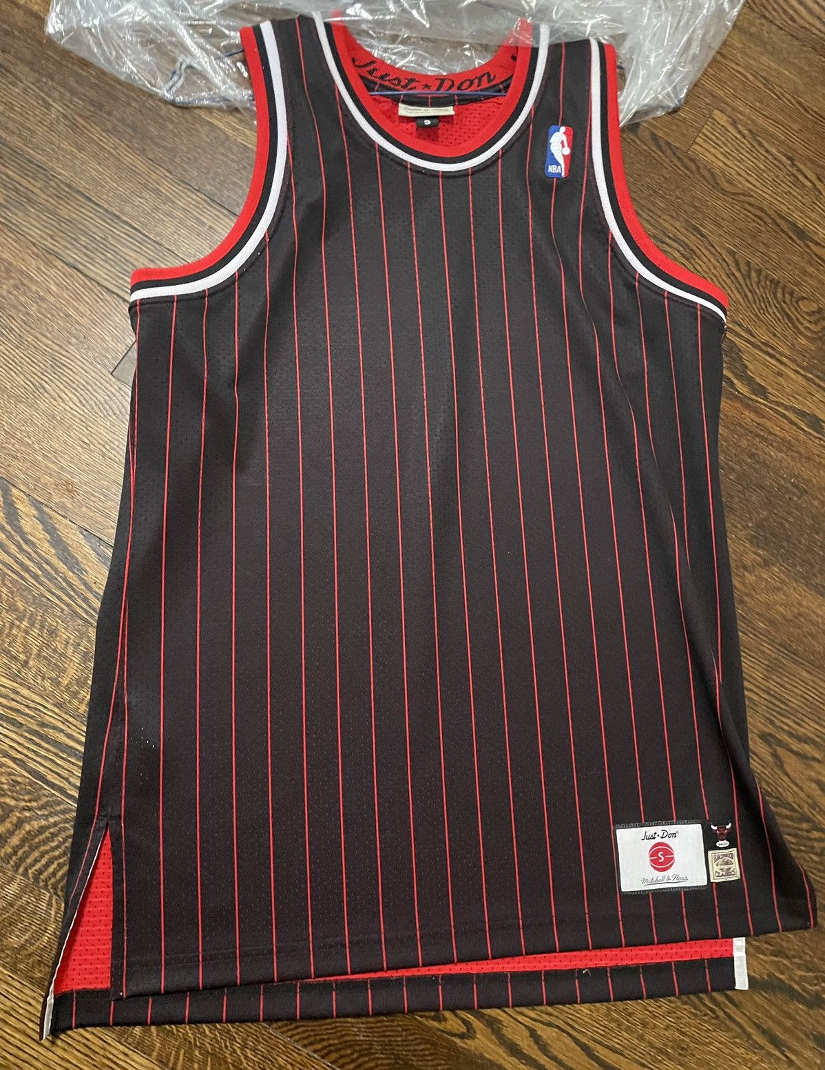 Just Don × NBA Blank Stripe Bulls jersey Throwback | Grailed