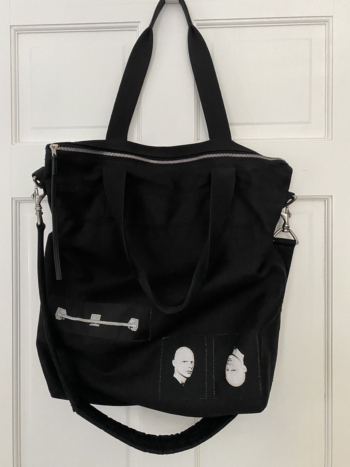 Rick Owens messenger bag with patch (Sam) | Grailed