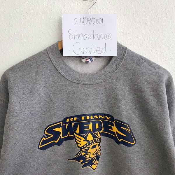 Vintage vintageY2K Bethany Swedes Sweatshirt Big Spellout Logo | Grailed