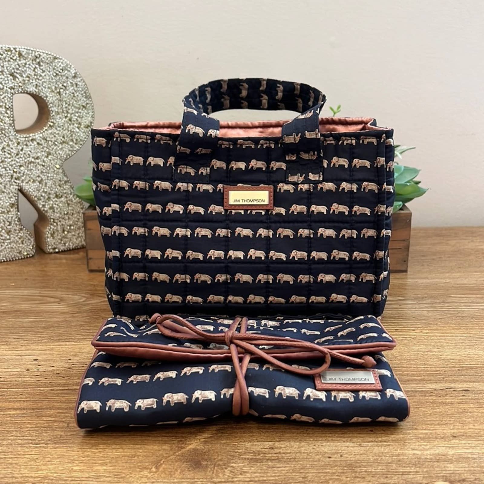 Jim Thompson Jim Thompson Silk Elephant Print Travel Bags | Grailed